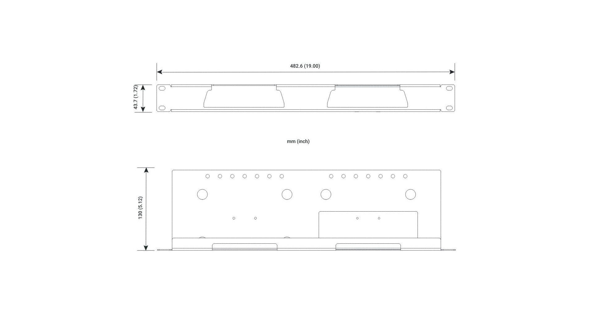 Visual Productions Rackmount C Panou rack 1U - Zeedo Shop
