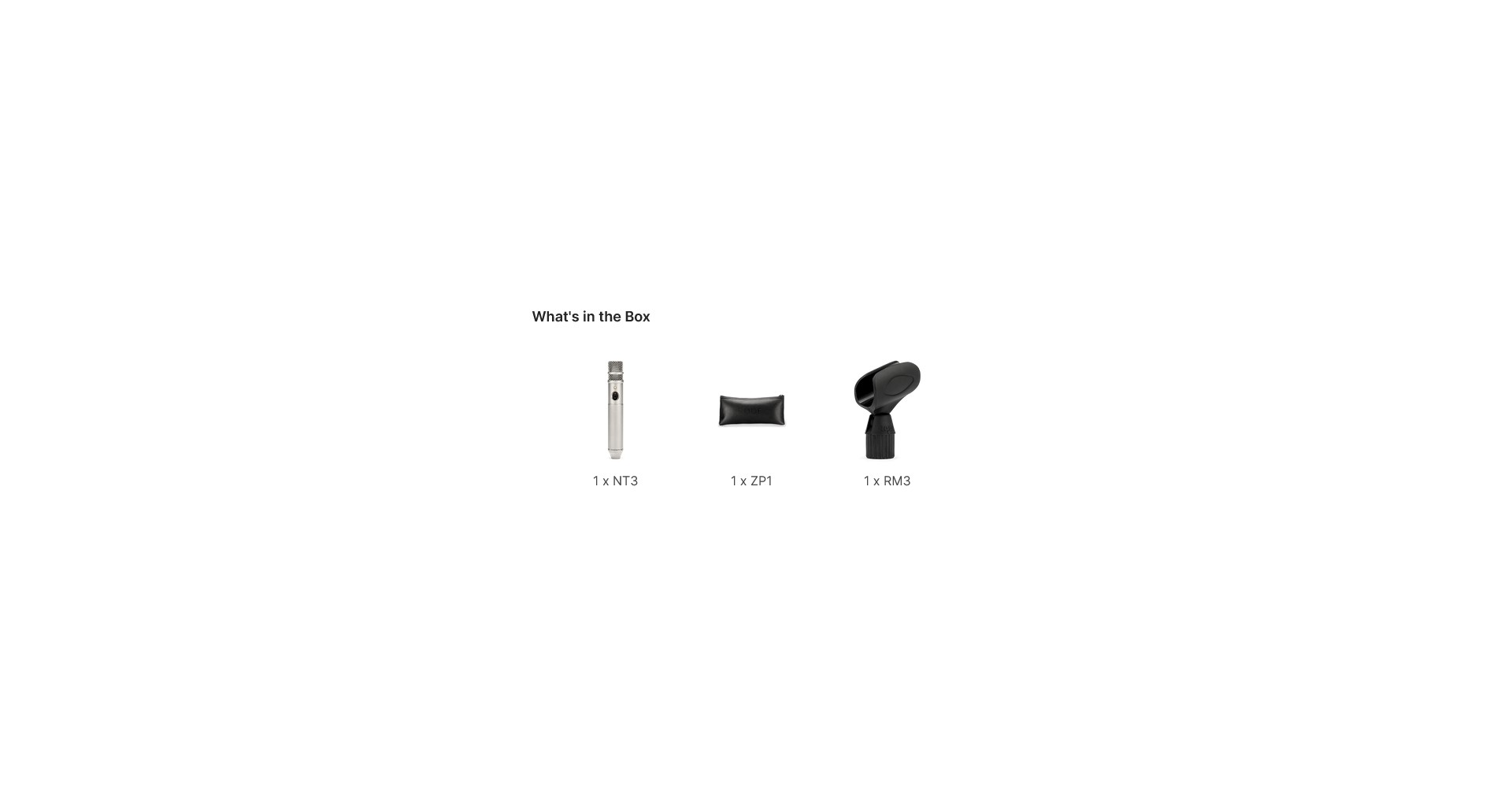 Rode NT3 Microfon condenser 3/4 inch - Zeedo Shop
