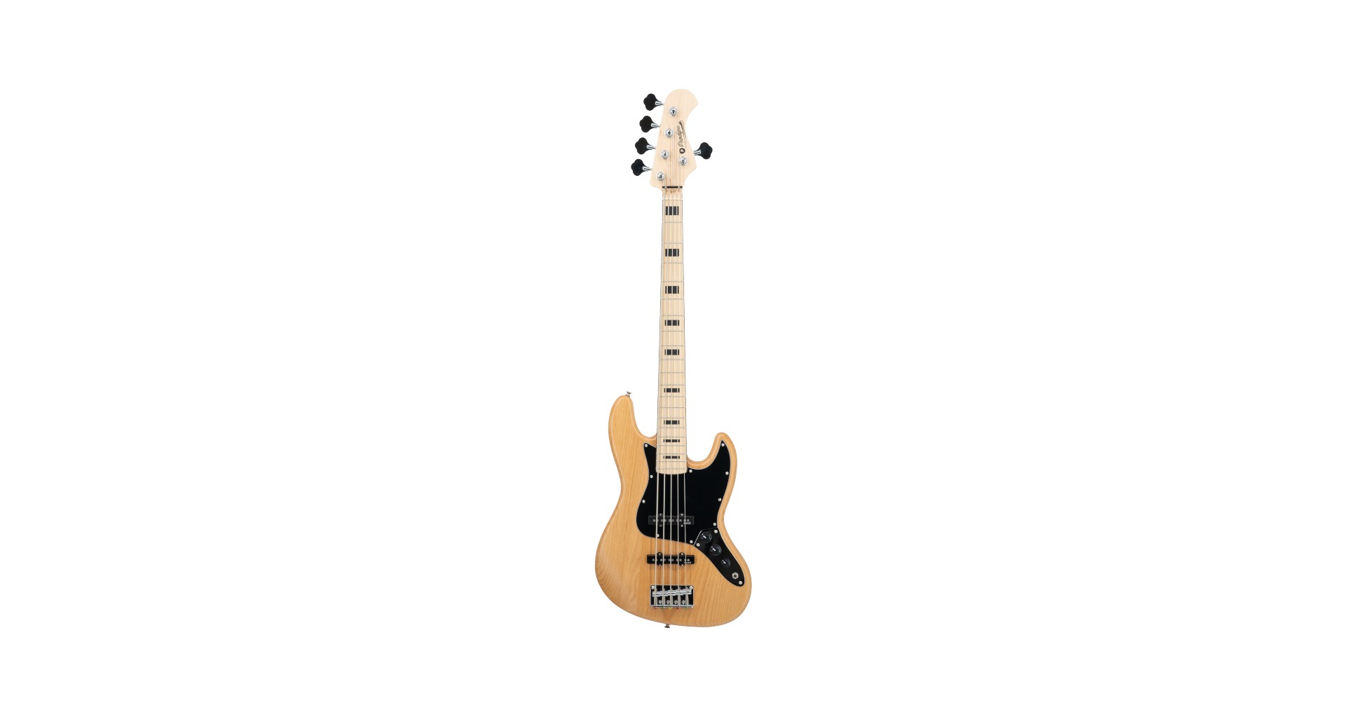 Prodipe Guitars JB90 MA Alder 5 Natural Chitara bass electrica - Zeedo Shop