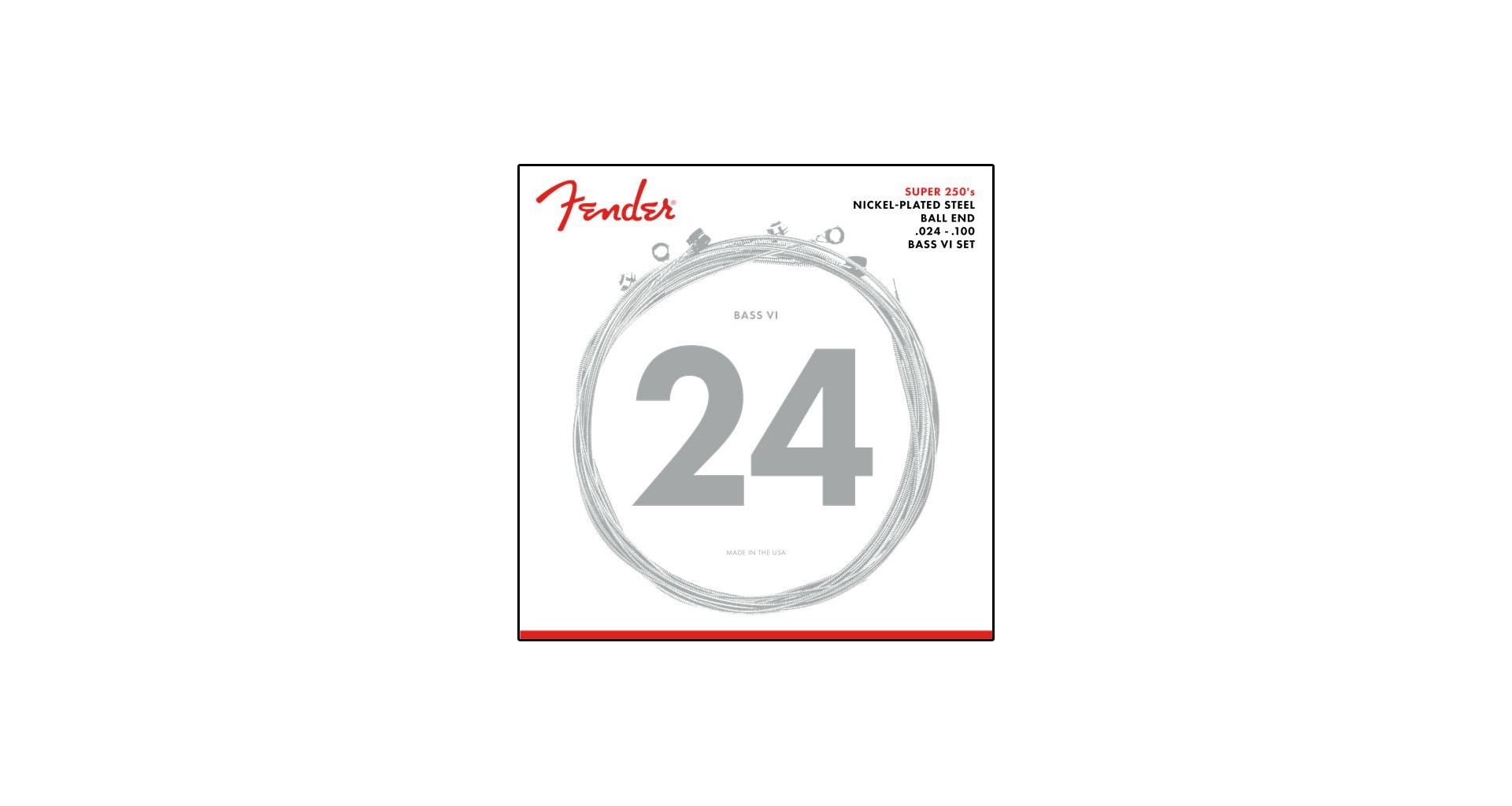 Fender Super 250 Bass VI Strings (6-String) Corzi chitara bass - Zeedo Shop