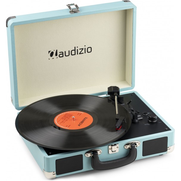 Audizio RP116BL Record Player Briefcase with BT In-Out Pick-up ...