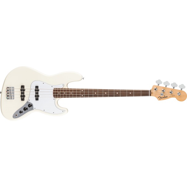Fender Standard Jazz Bass LRL Olympic White Chitara bass electrica ...