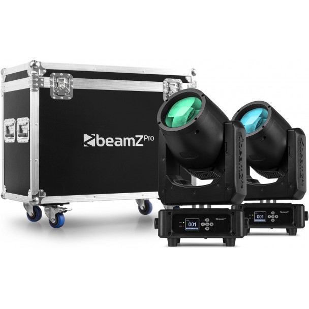 Beamz Tiger 7RC 230W Beam Moving Head 2 buc. cu Flightcase Set 2 x ...