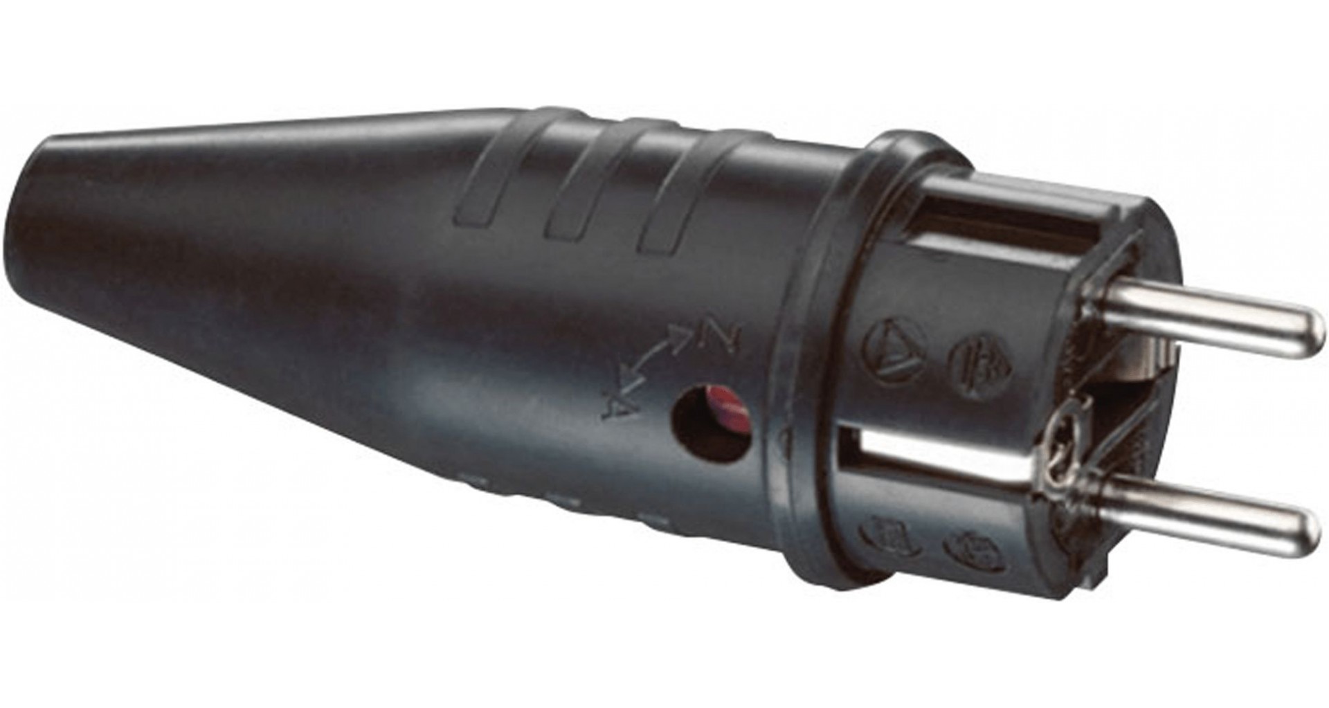 ABL Rubber Schuko Connector Male 90397 Conector schuko - Zeedo Shop
