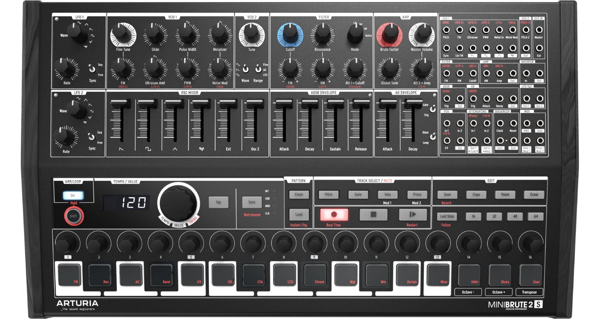 Arturia MiniBrute 2S Noir Sintetizator analogic - Zeedo Shop