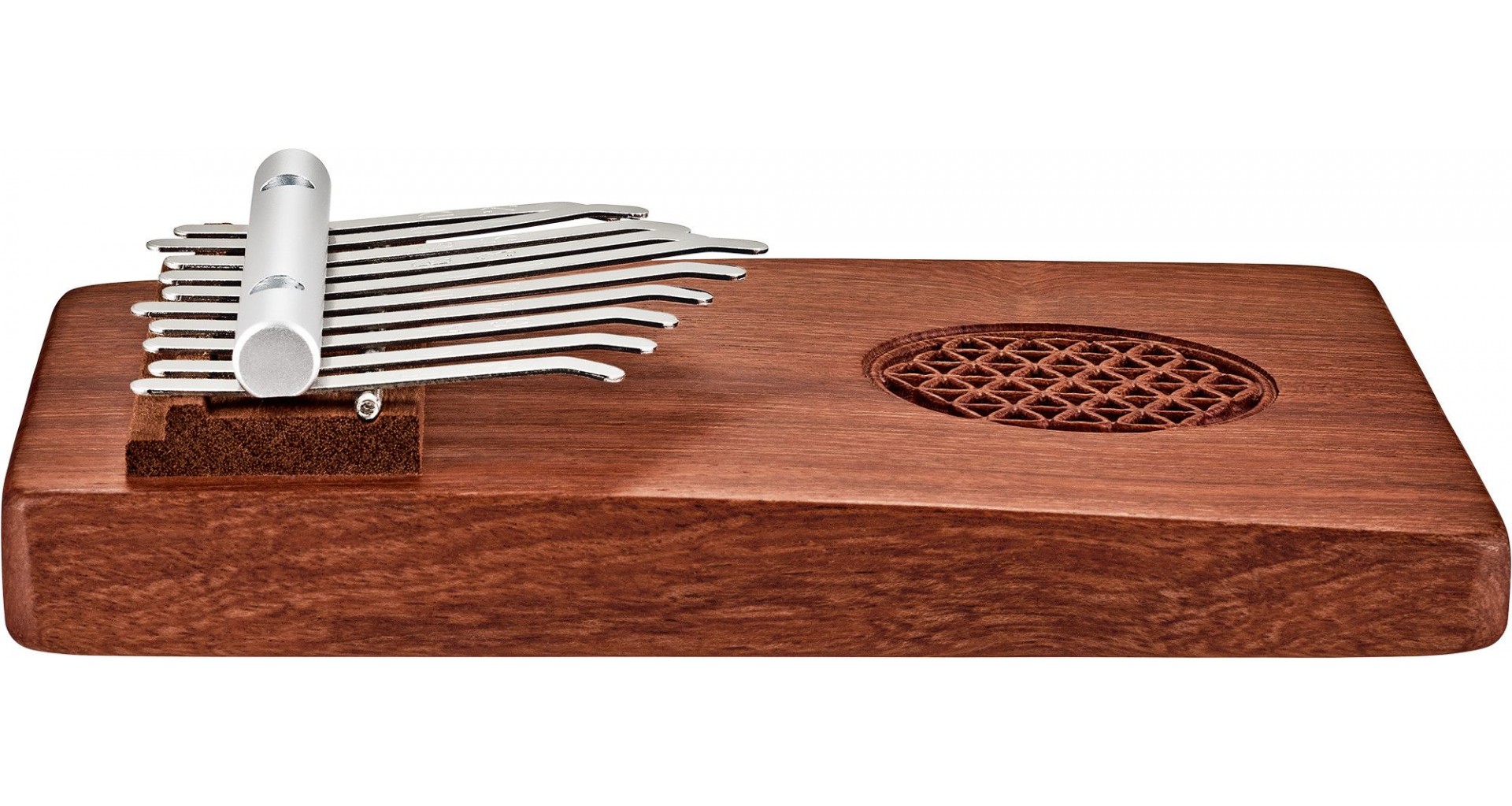 Meinl Solid "Flower of Life" Kalimba - 10 note / Zambesi Redwood ...