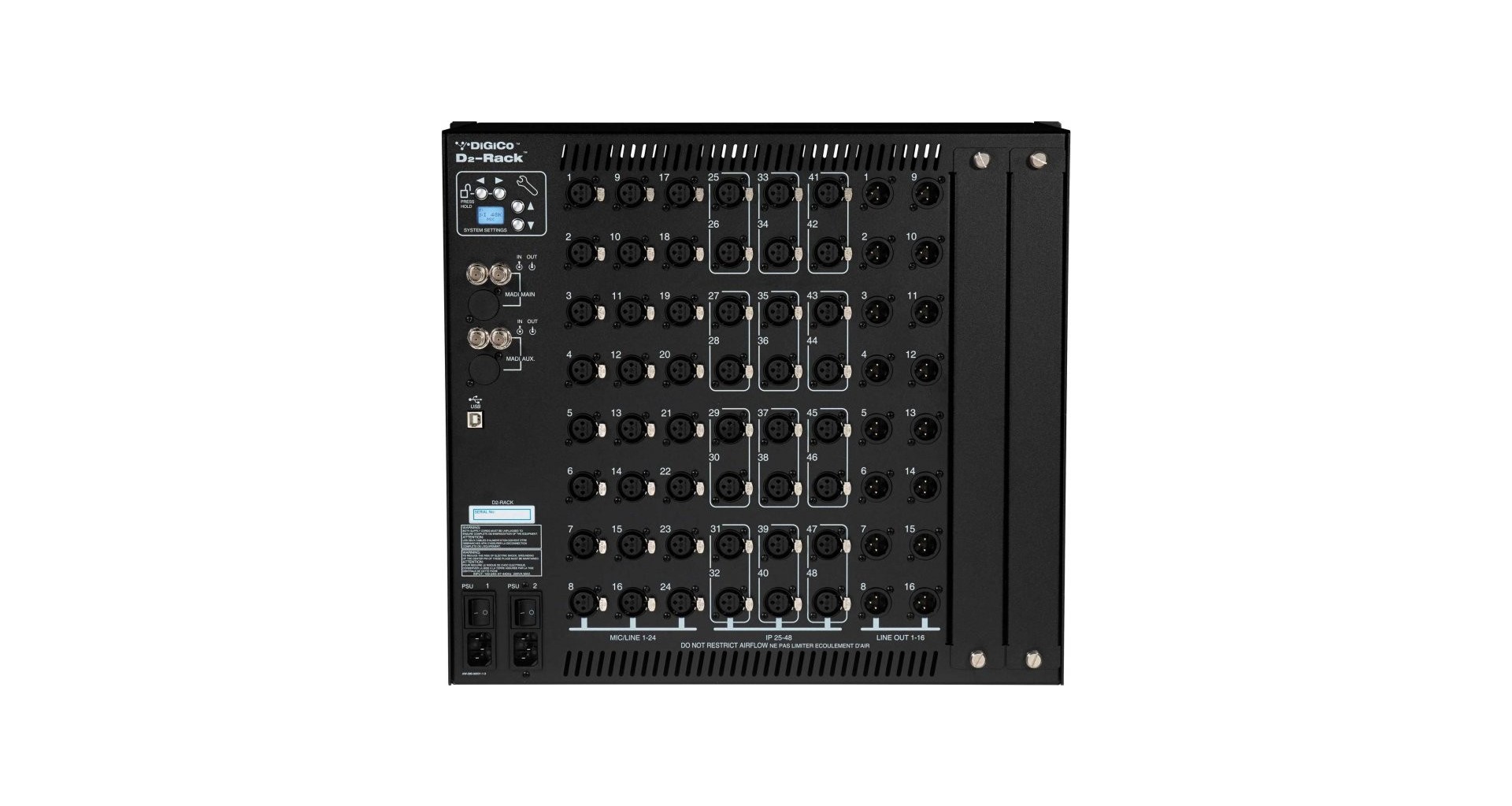 DiGiCo D2-Rack BNC 48/16 Multicore Digital - Zeedo Shop