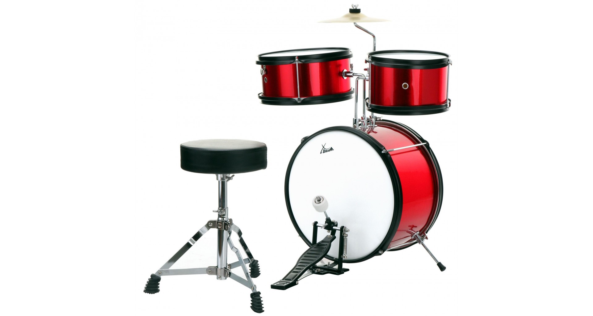 X Drum Junior KID Drum Kit RD Set de tobe copii - Zeedo Shop