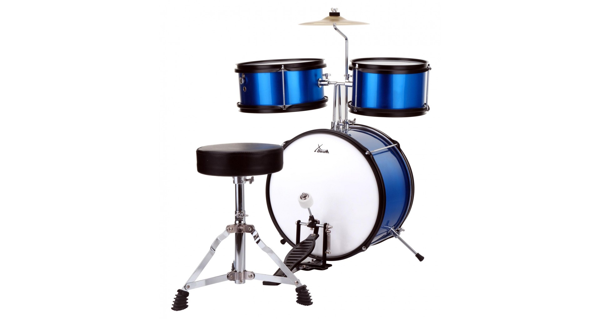 X Drum JUNIOR KID DRUM KIT BLUE Set de tobe copii - Zeedo Shop