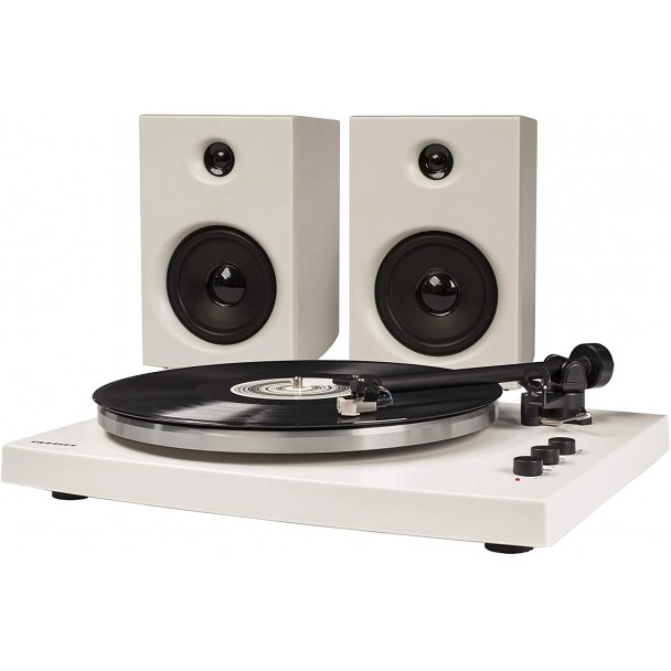 Crosley SF0012RP-WH Pick-up Bluetooth si boxe - Zeedo Shop