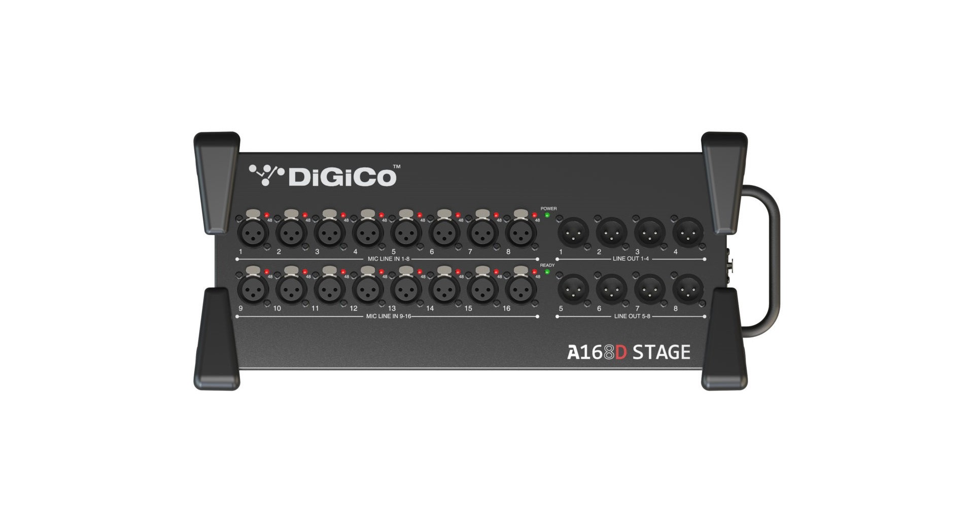 DiGiCo Dante A168D STAGE Multicore audio digital - Zeedo Shop