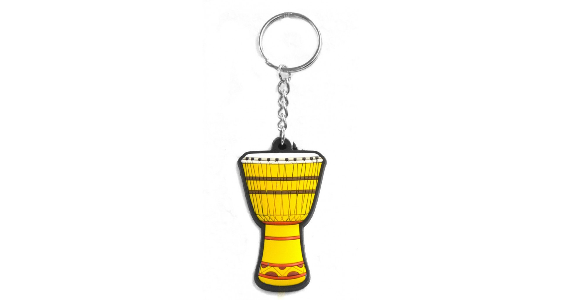 Musician Designer Music Key Chain African Drum Yellow Breloc toba ...